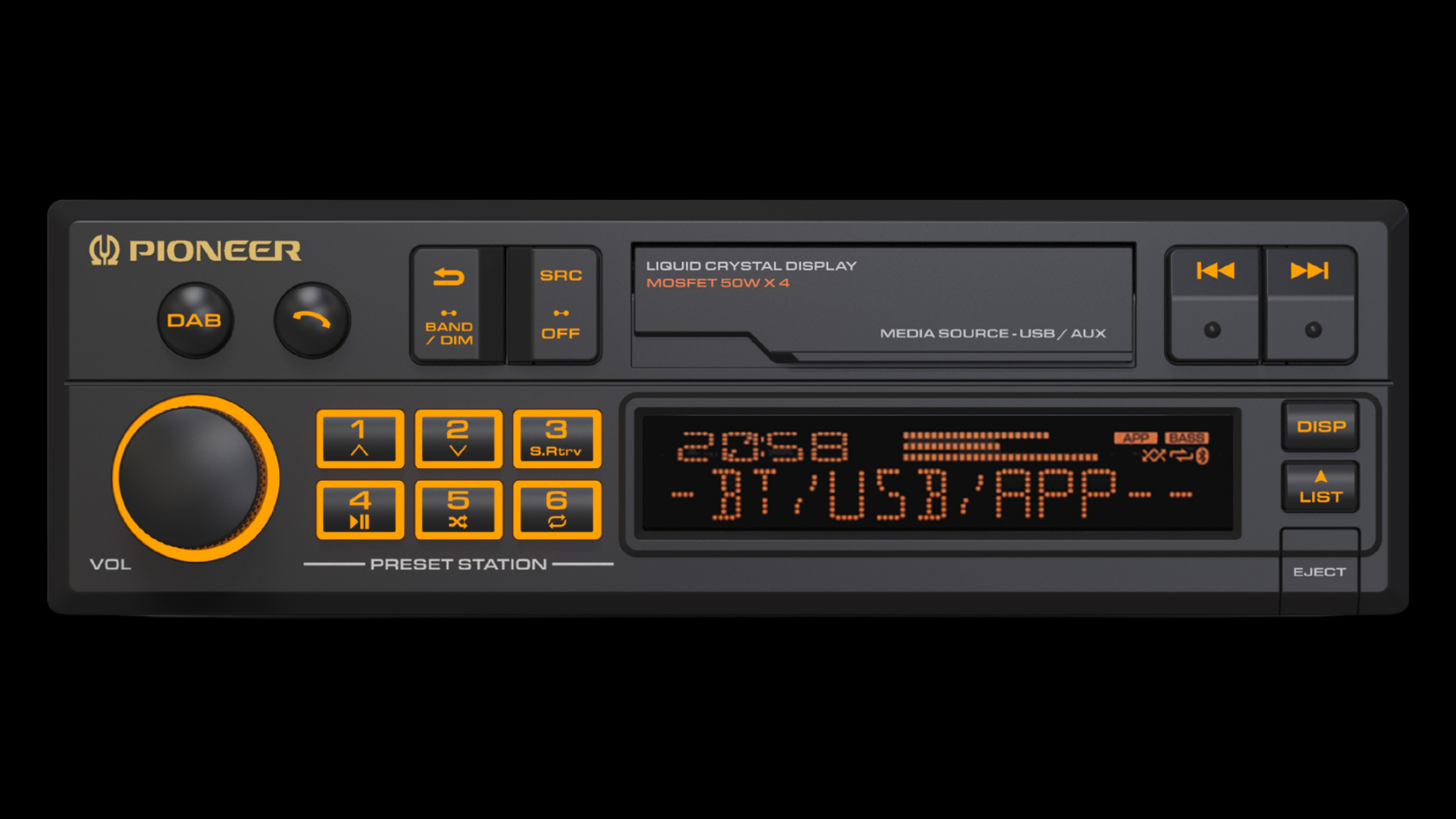 Pioneer SXT-C10PS - Retro Tape Deck Style Bluetooth DAB+ USB Aux Tuner ...