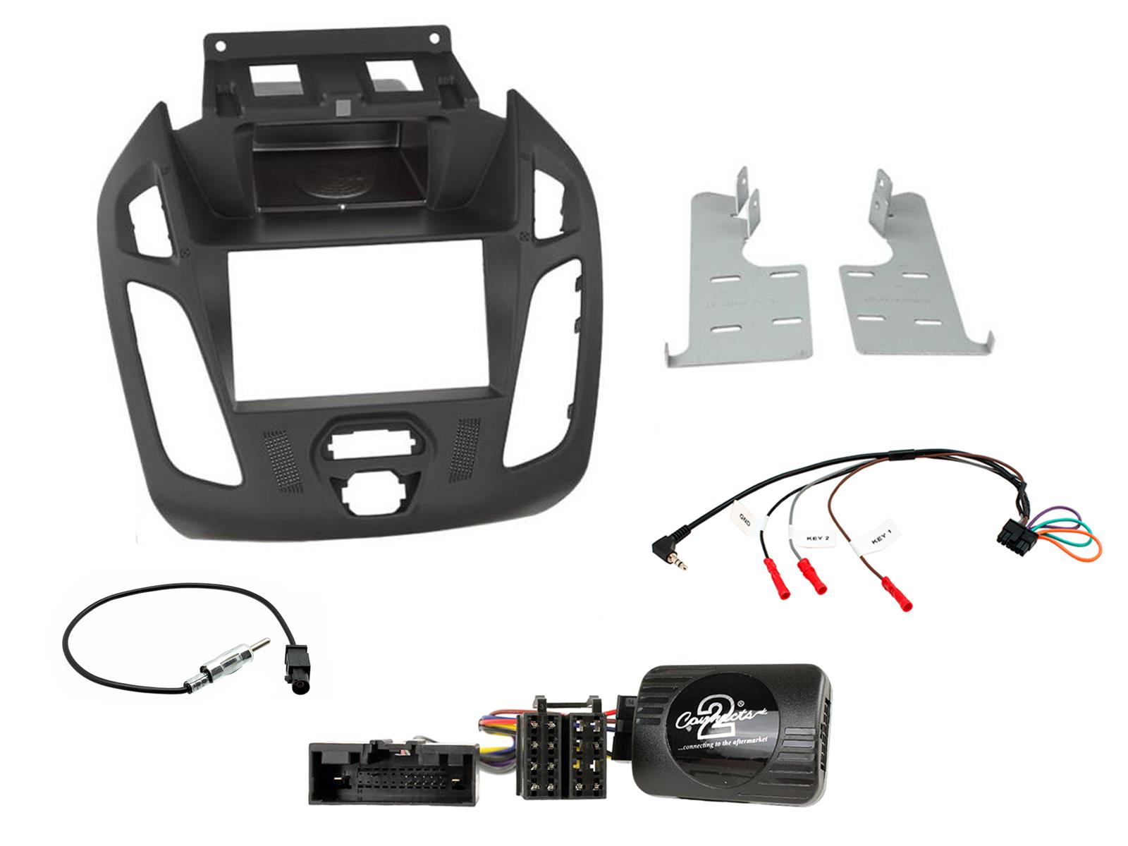 Connects2 CTKFD81 Ford Transit-Connect 2013> Black Double DIN Radio ...