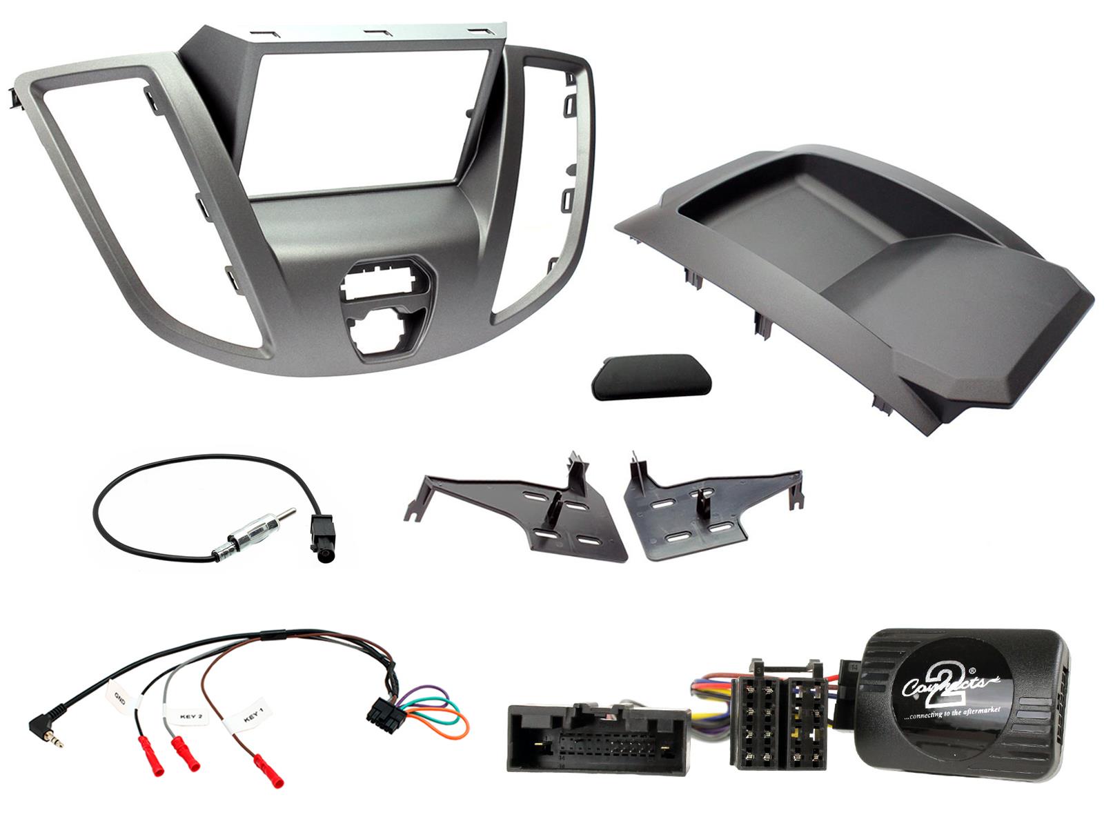 Connects2 CTKFD88 Ford Transit V363 2015> Grey Double DIN Radio ...