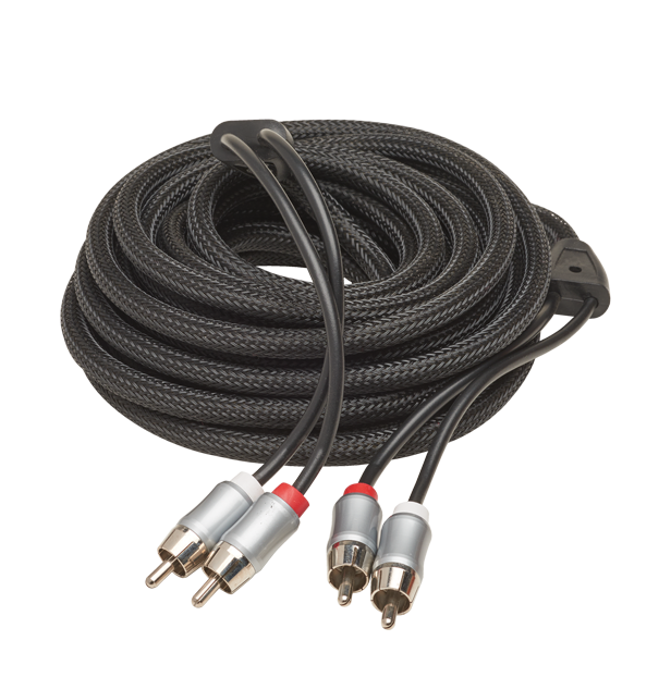 PowerBass XRCA-176 - 5 Meter Premium 6-Channel OFC RCA Cables – Car ...