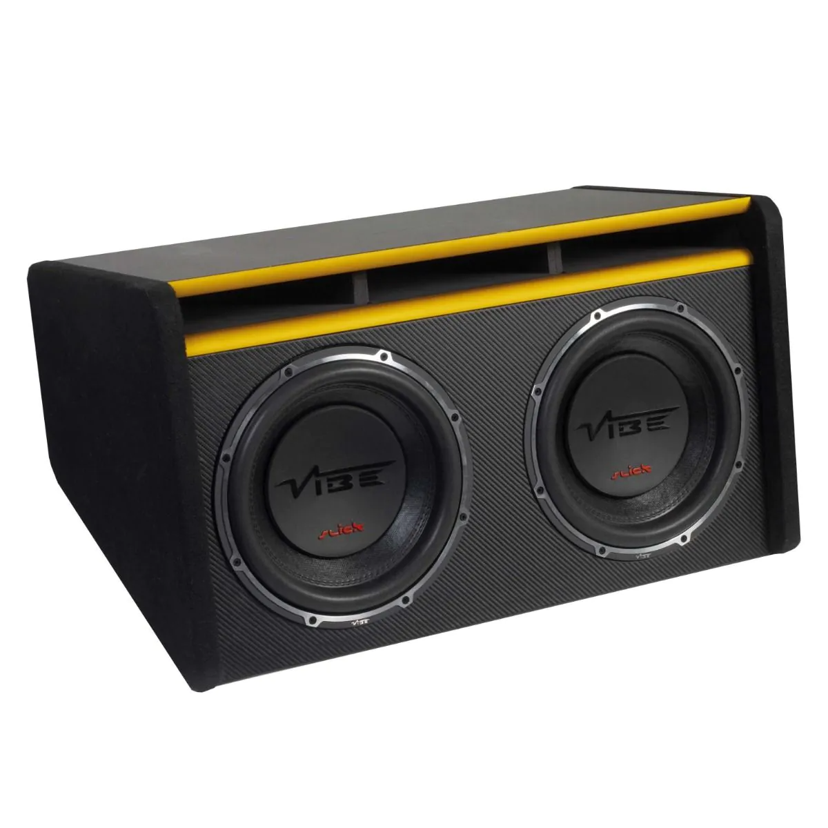 Vibe SLICKMIT12T-V3 12" Twin Passive Subwoofer Enclosure 3000W – Car ...